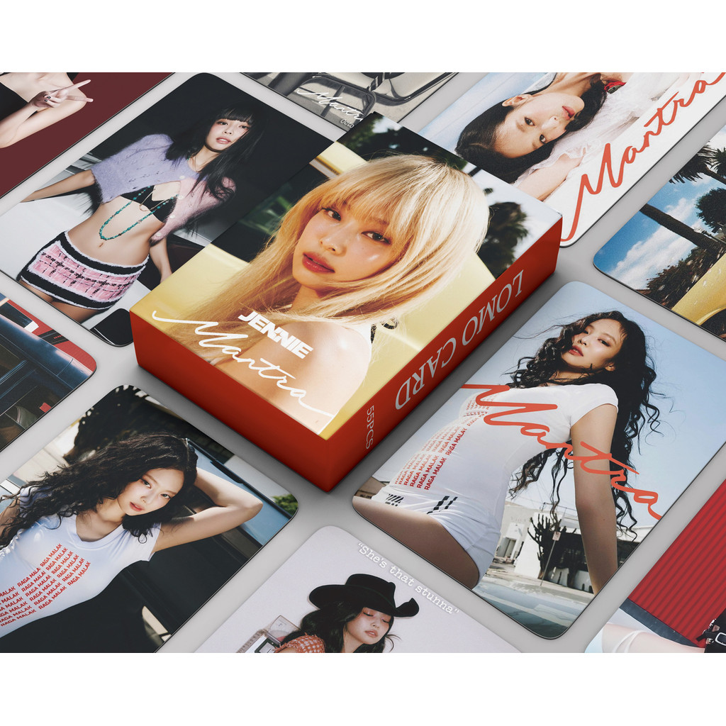 55pcs BP Lomo Cards JENNIE Mantra Lisa NEW WOMAN Rockstar 8th ...
