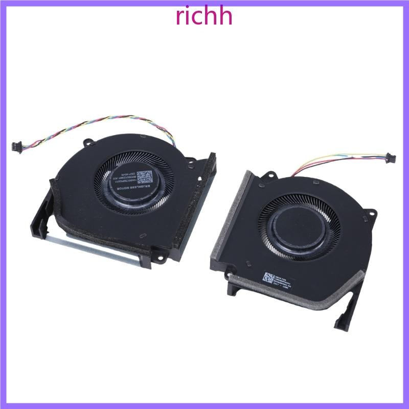 Richh Replacement CPU GPU Cooling Fan Notebook Coolers Metal Heat ...