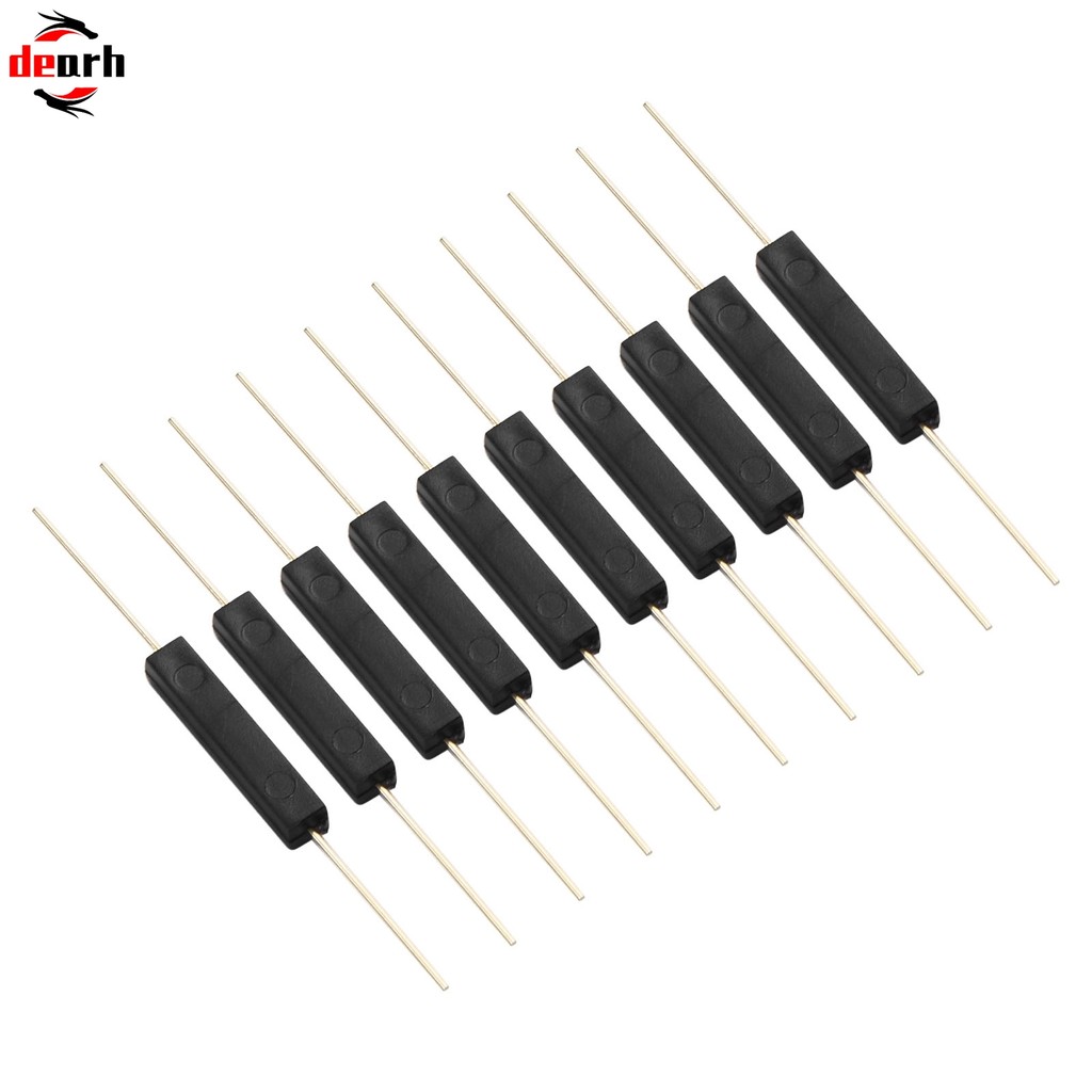 10PCS Plastic Encapsulated Reed Switch Magnetic Sensor Inductive Switch ...