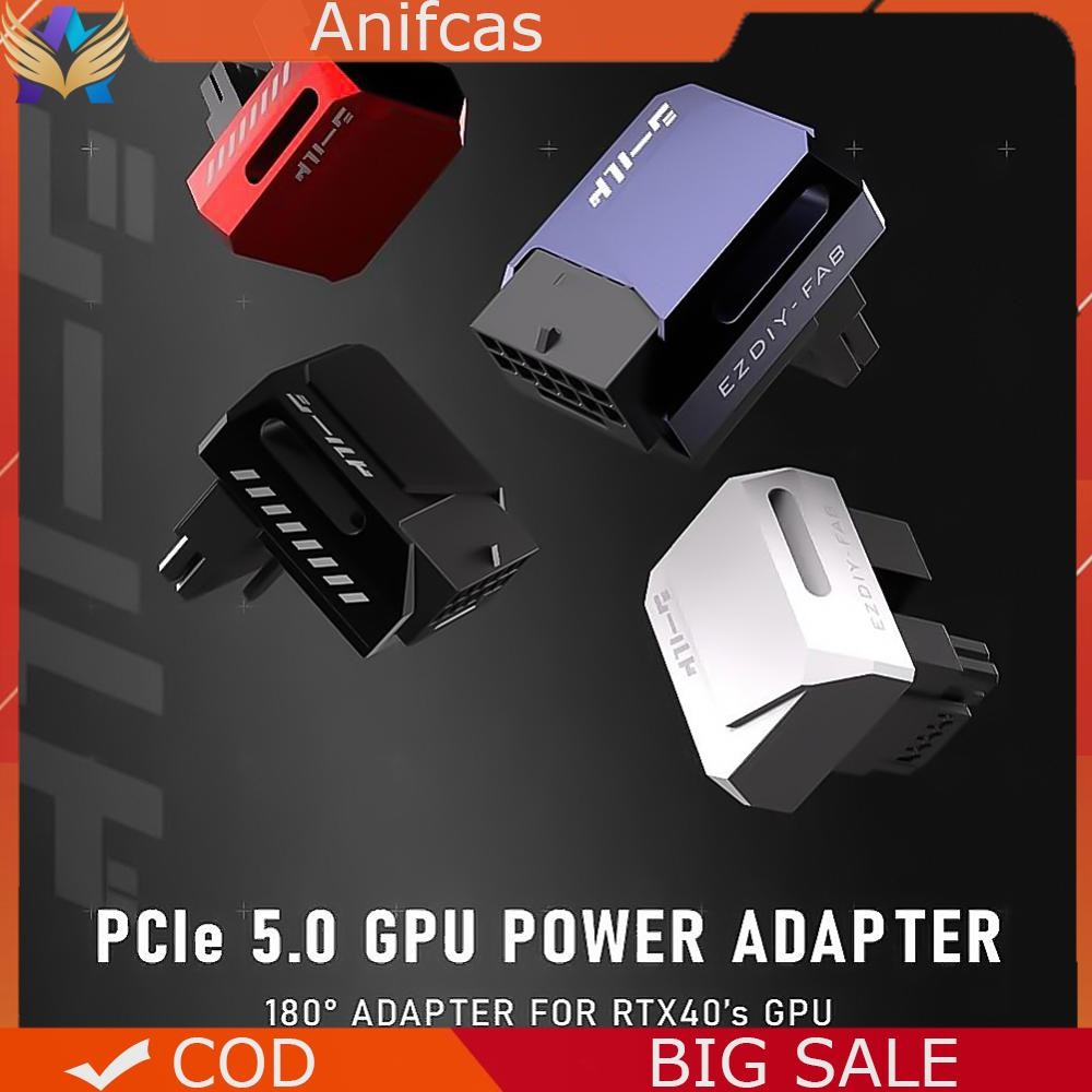12VHPWR 180 Adapter 16 Pin GPU Power Connector Pcie 5.0 for 12+4pin RTX ...