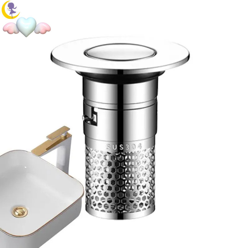 Bathroom Sink Plug Stopper Pop-Up Sink Drain Strainer Plug Universal ...