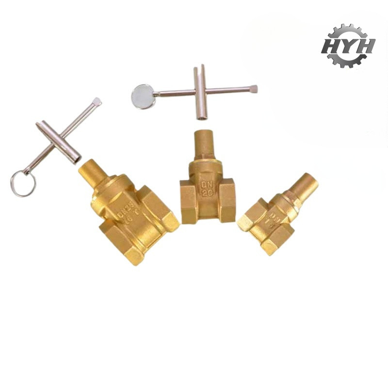 [HYH] Dn15 DN20 Copper Locking Valve Inner Triangle Key Switch Water ...