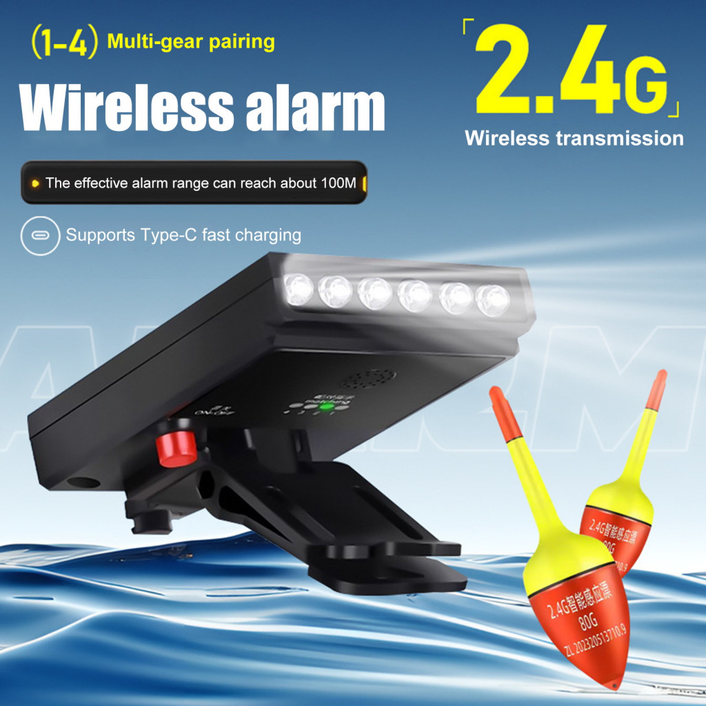 Fishing Bite Indicator Lamp Fishing Bite Alarm Lamp Smart Wireless ...