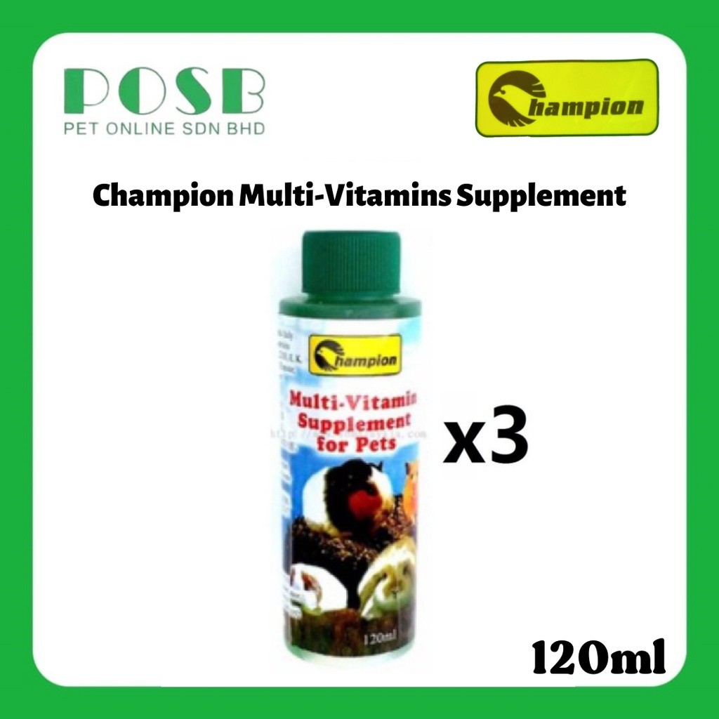 Champion Multi-Vitamins Supplement For Hamster, Rabbit and Guinea Pigs ...