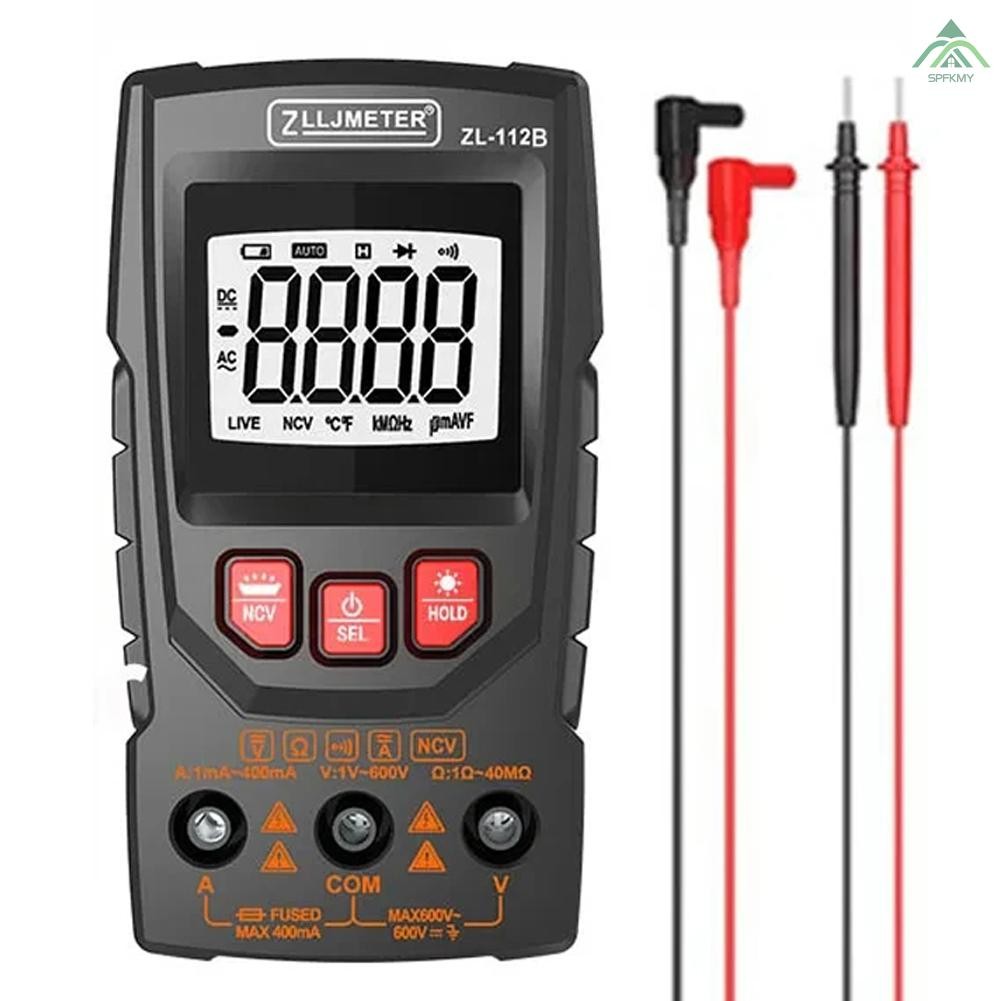 Professional Digital Multimeter Color Display Handheld Multimeter NCV ...