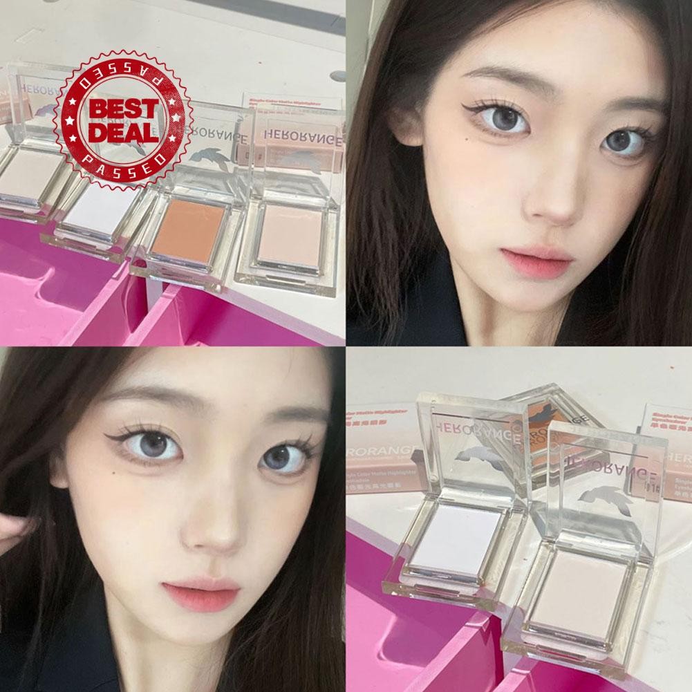 Single-color Matte Highlighter Eyeshadow Powder Texture Lasting Fine ...