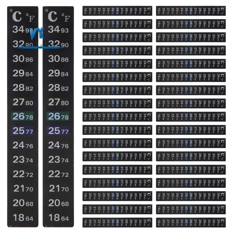 36 Pieces Digital Temperature Sticker Adhesive Thermometer Strip ...