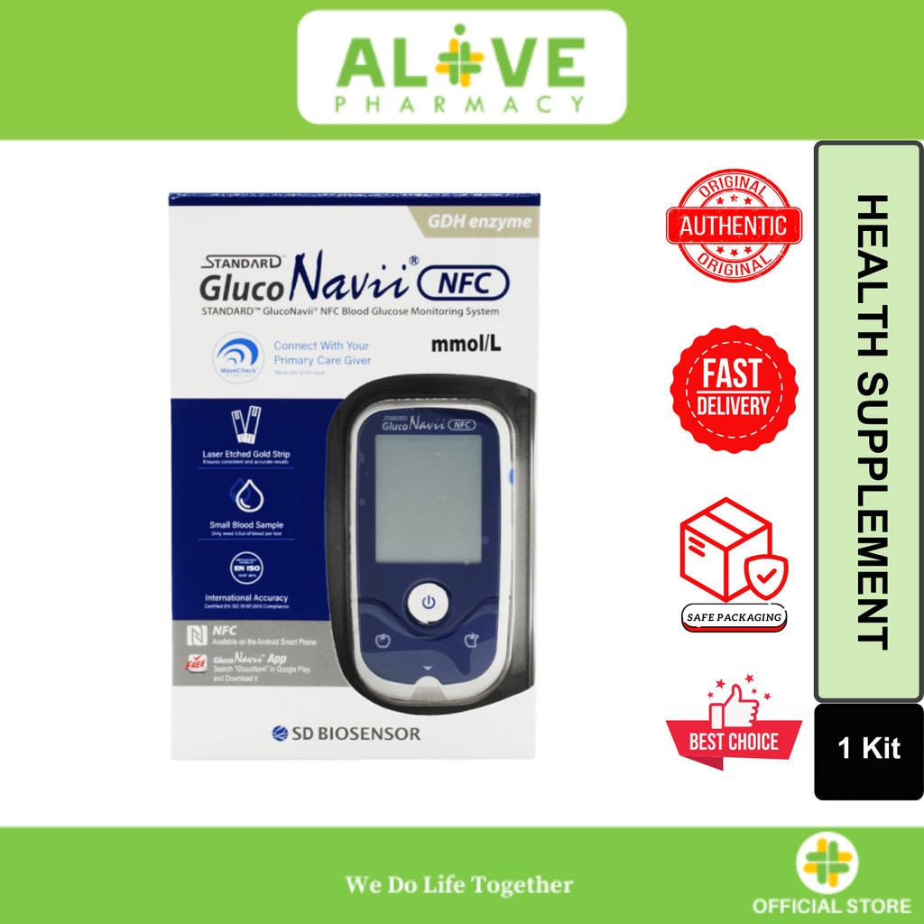 [ALIVE PHARMACY] GlucoNavii GDH-NFC Starter Kit – Meter Glukosa Darah ...