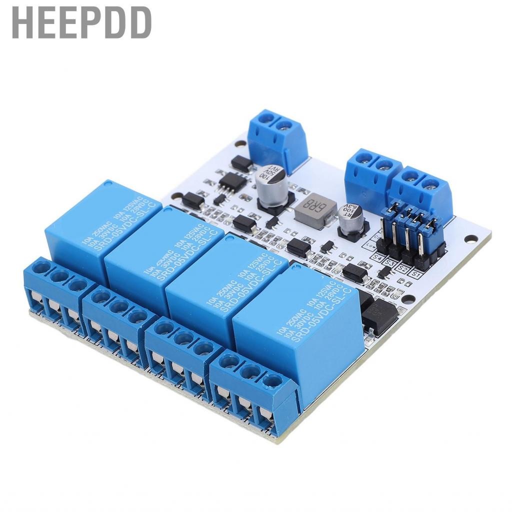 HEEPDD GPIO Relay Module High Low Level Control 4 Channel LED Indicator ...