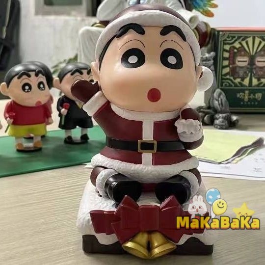 Crayon Shin-Chan Hand-Made Ski Shin-Chan Trendy Santa Claus Ornaments ...