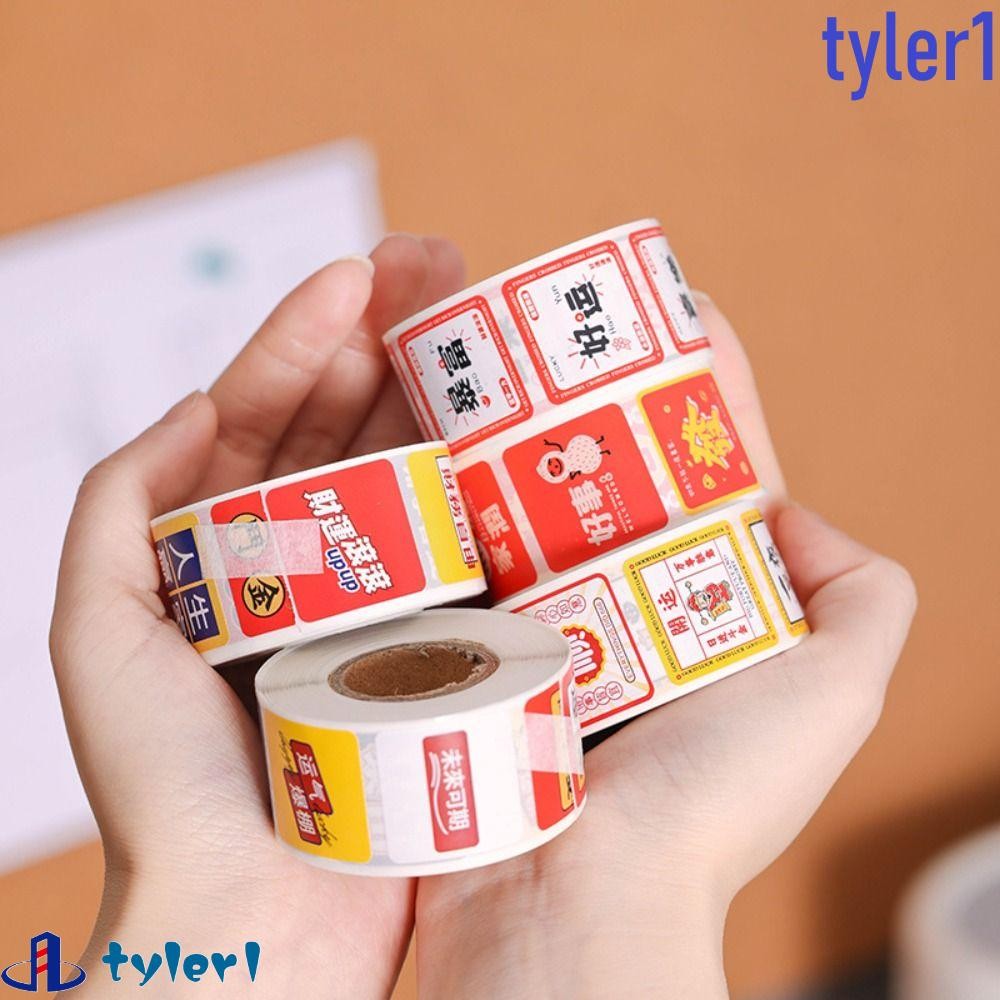 TYLER1 DIY Seal Roll New Year's Sticker, Gift Packaging 1inch/2.5cm ...