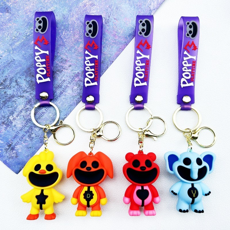 【Poppy Playtime】New Cross-Border Smiling Little Animal Bobbi Keychain ...