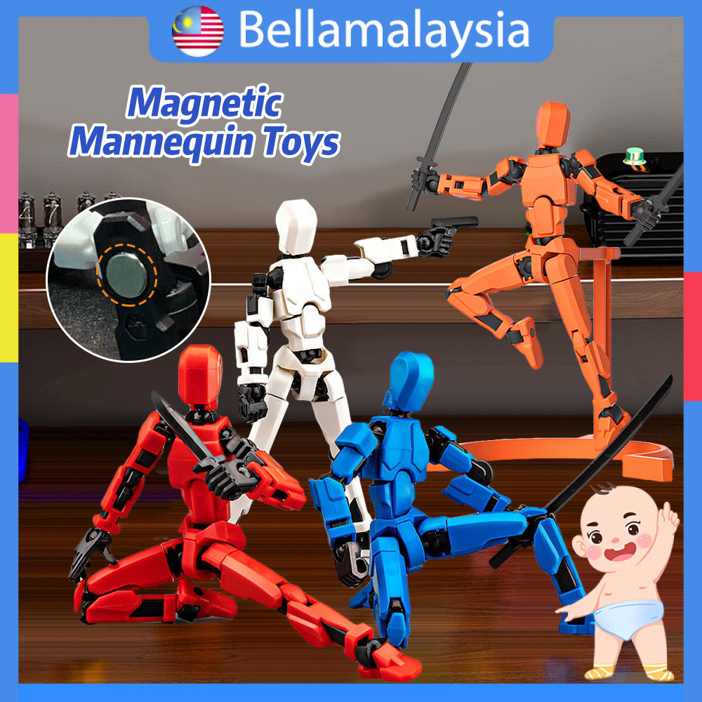 Bella Magnetic Dummy Multi-Jointed Action Figure 3D Printing Mannequin ...