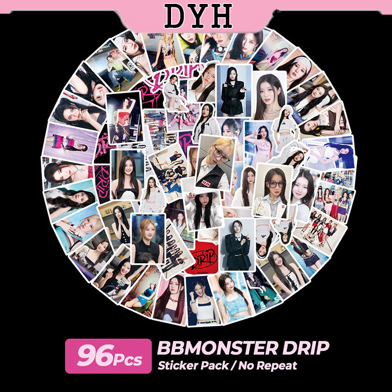 96pcs/set BABYMONSTER Sticker KPOP DRIP Photo Sticker DIY Diary Luggage Stickers | Shopee Malaysia