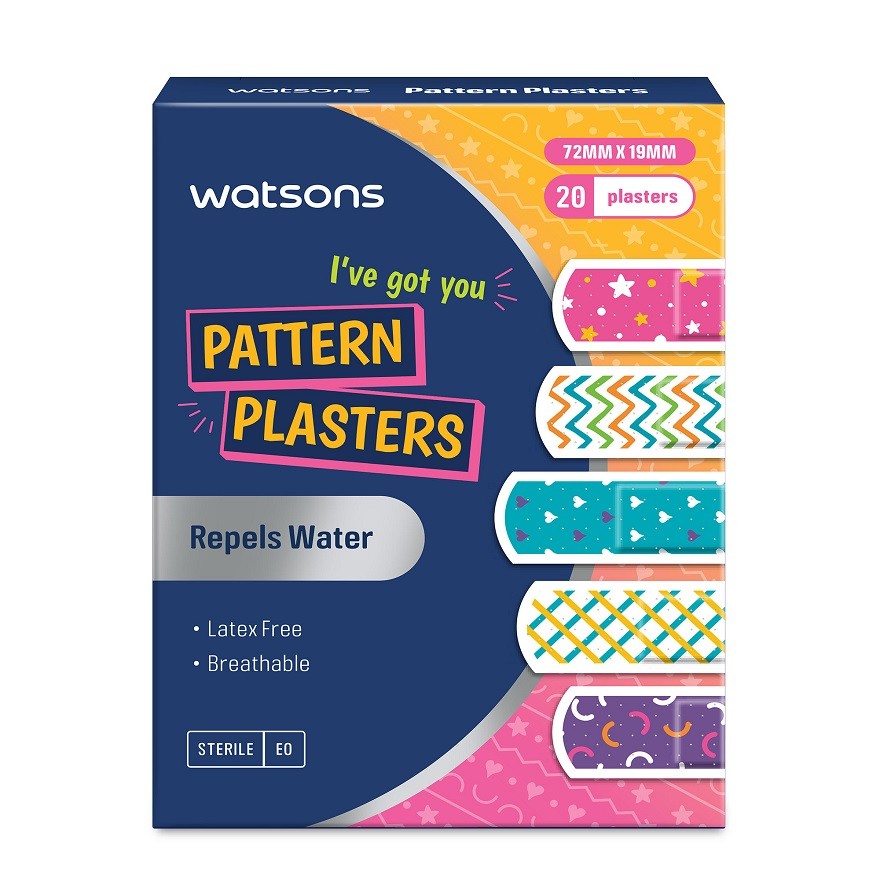 WATSONS Pattern Latex Free Plasters 20's | Shopee Malaysia