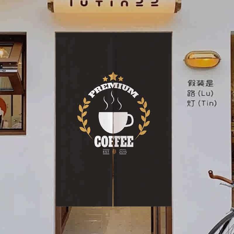Nordic Coffee Shop Restaurant Kitchen Door Curtain Coffee Shop ...