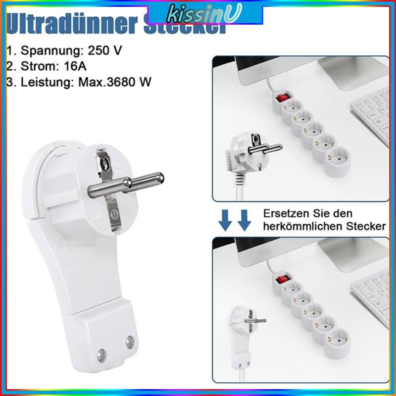 kiss Practical European Standard Schuko Plugs for French and German ...