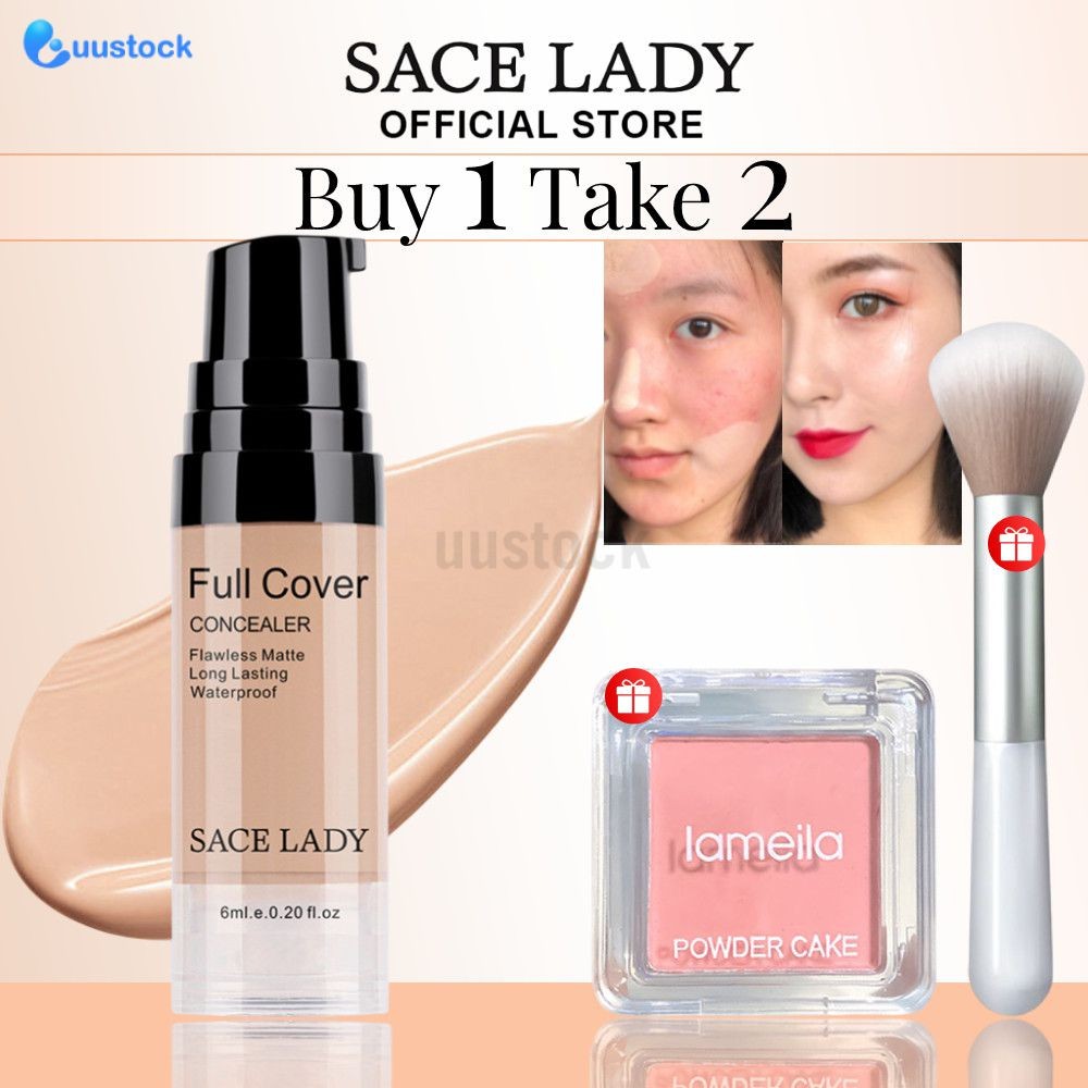 [Buy 1 Take 2] SACE LADY Concealer 6 ml + 1*Matte Blush Balm + 1*Blush ...