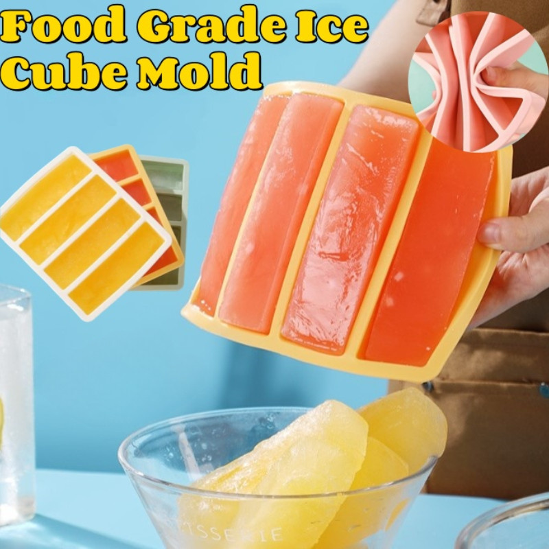 Giant Storage Ice Cubes Tray Freezing Molds Silicone Freezer Trays ...
