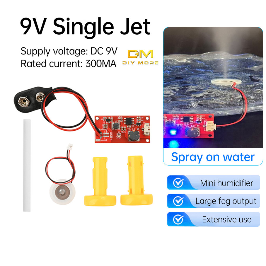 DIYMORE DC 9V Single Spray Humidification Module Ultrasonic Atomization ...