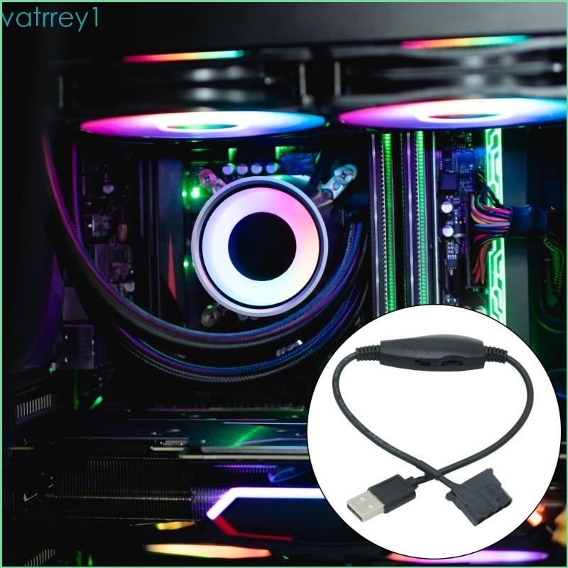 VIVI USB to 4Pin PWM 5V USB Fan Power Adapters Cable USB to 4Pin Fan ...