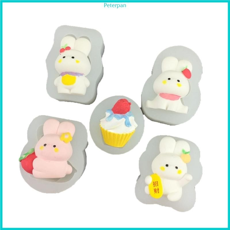 RPAN 3D Cartoon Rabbit Baking Mold Silicone Cake Decorating Tools ...
