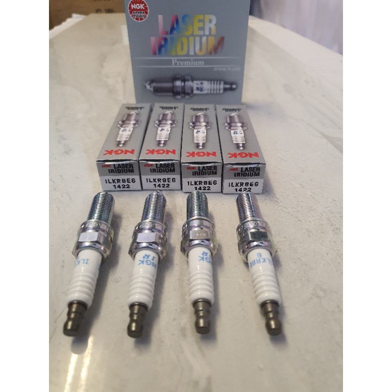 Mitsubishi EVO X 4B11 CZ4A ILKR8E6 Ngk Laser Iridium Spark Plug 1422 ...