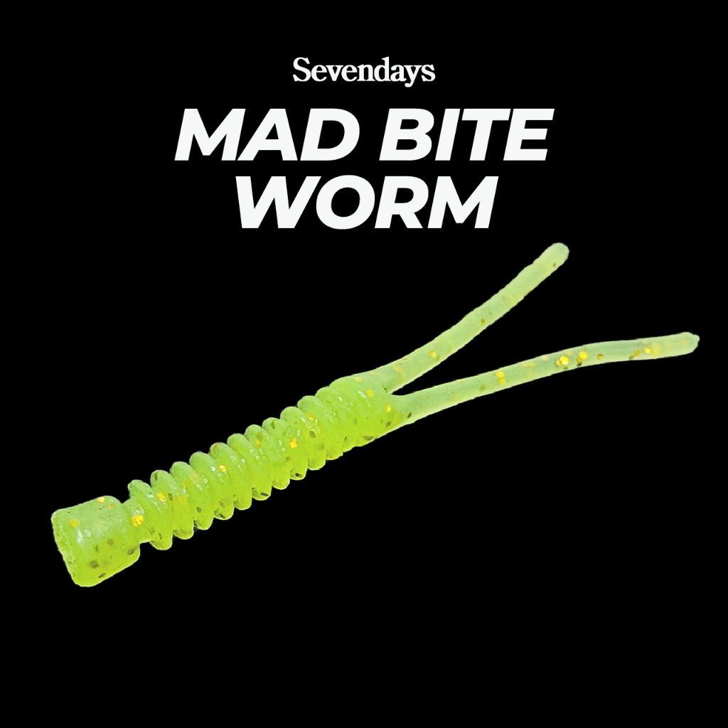 10pcs Mad Bite Worm 5cm / 0.3g Soft Plastic Fishing Lure Baits Casting ...