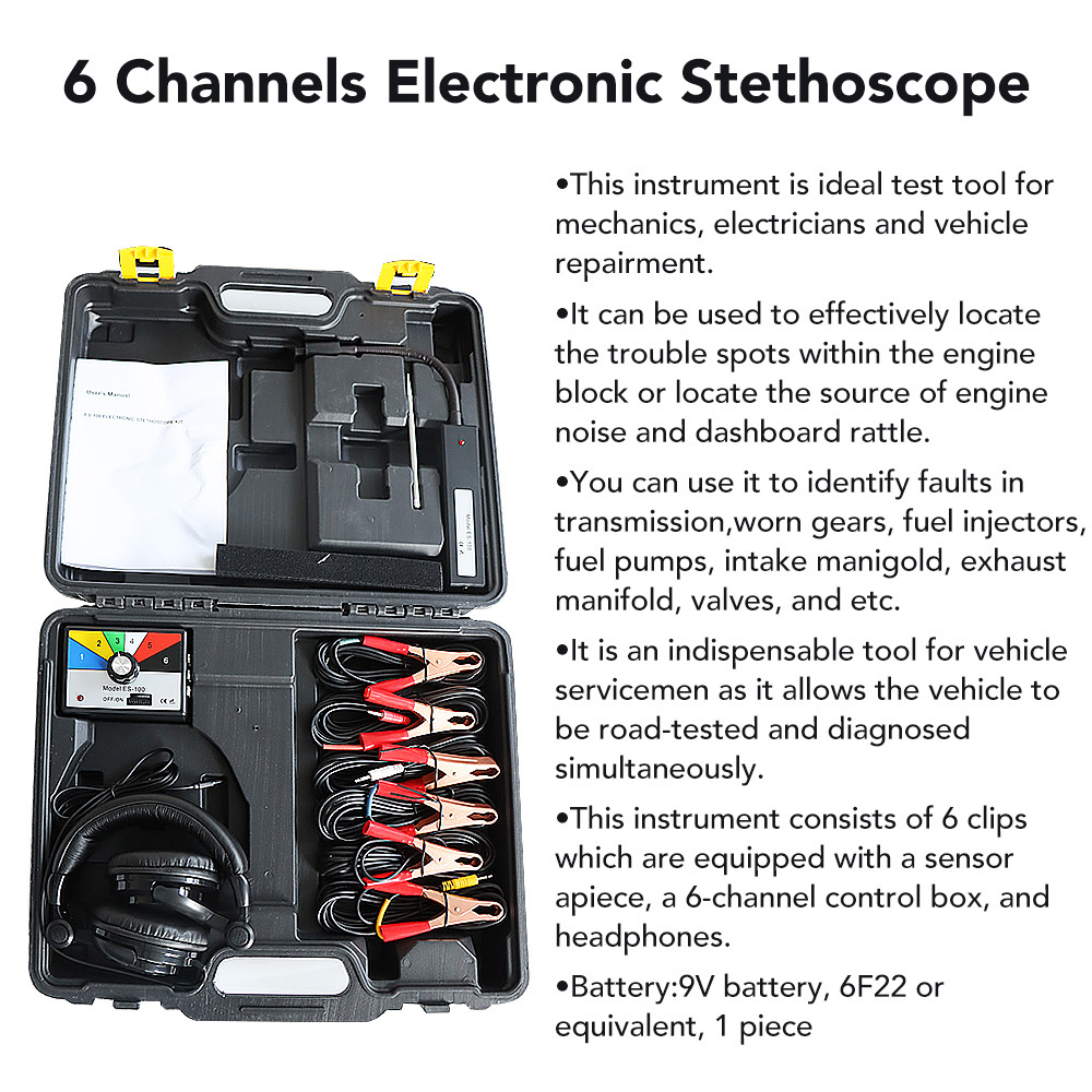 New Stethoscope/6 Channels Electronic Stethoscope Monitoring of ...