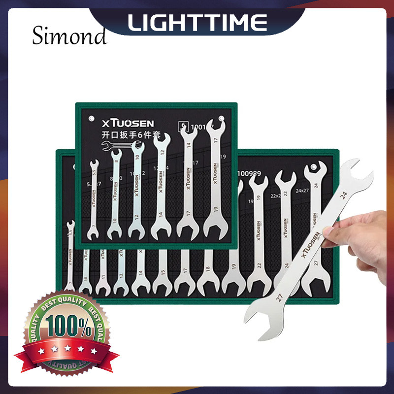 Ultra-thin Open End Wrench Set Ratchet Wrenches Universal Spanner Dual ...