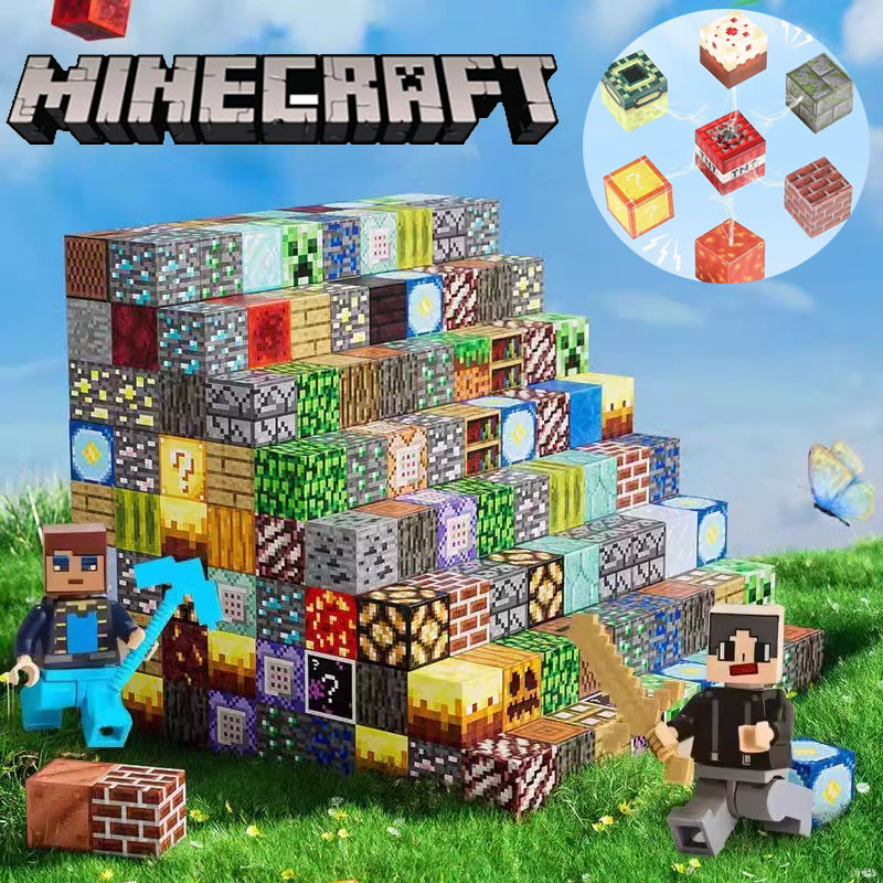 For Minecraft Building Blocks for Kids Educational Toy Creative Set ...
