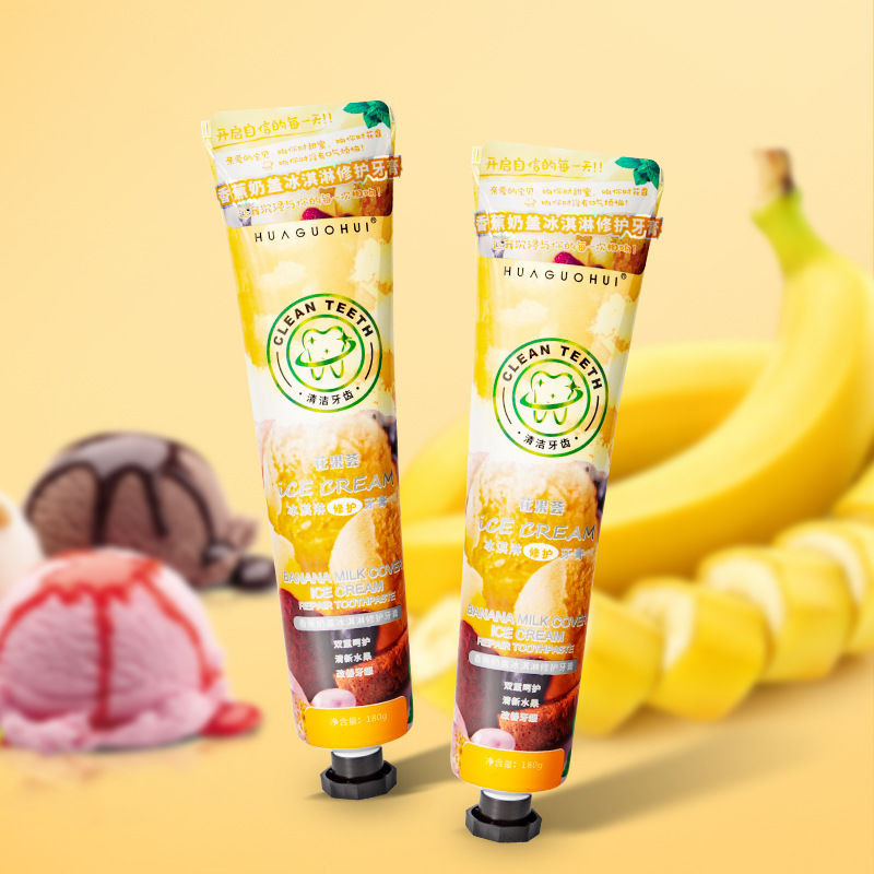 Banana Milk Cap Ice Cream Toothpaste Fresh Breath Fruity Fragrance ...
