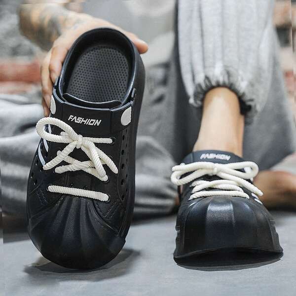 crocs crocs men Kasut gua lelaki musim panas 2024 kasut pantai wading ...
