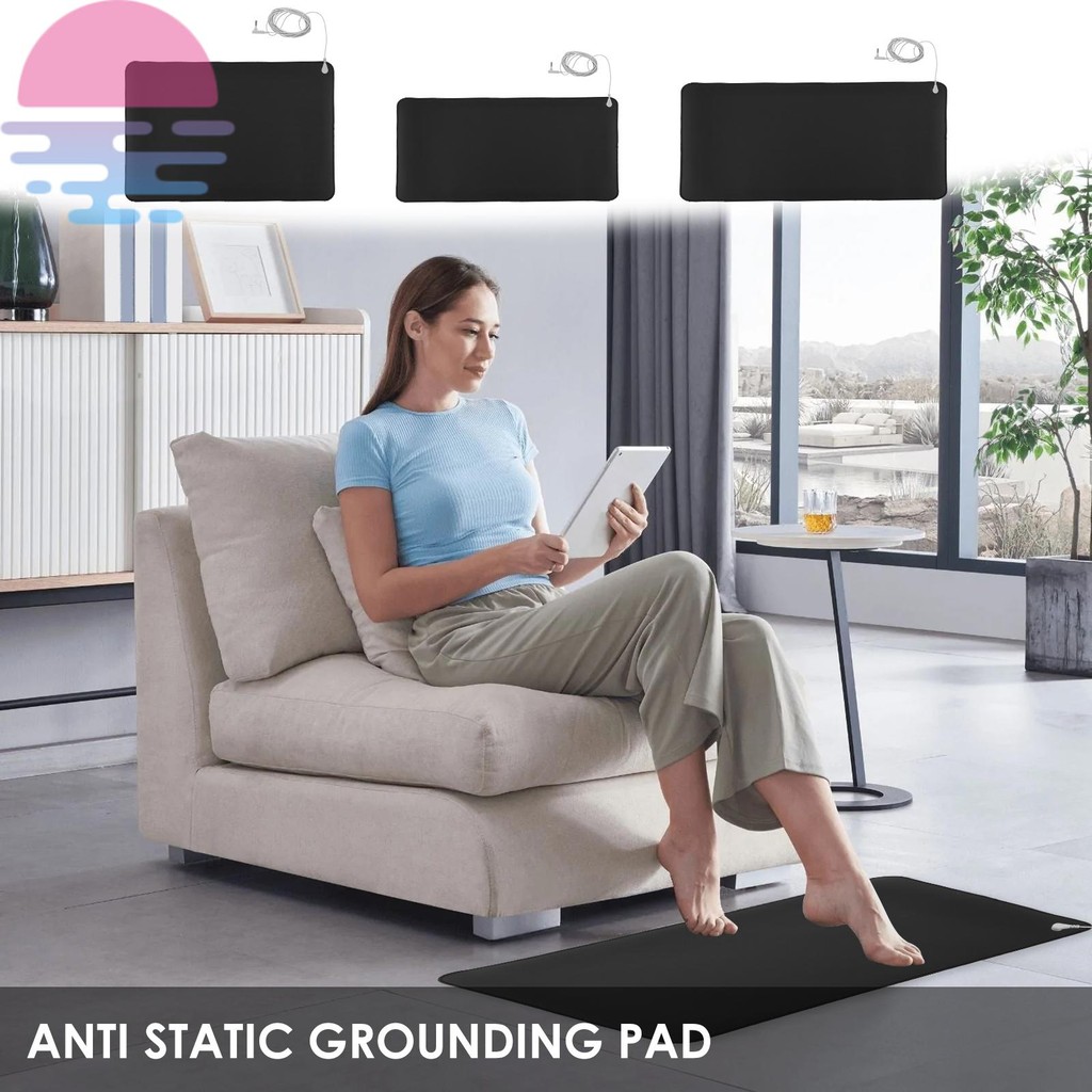 Grounding Mat with Grounding Cord Leather Grounding Pad Nonslip ...
