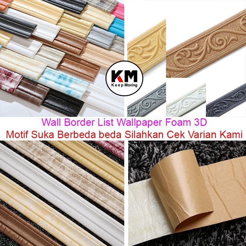 Km Wall Border List 3D Foam Wallborder Wallpaper | Shopee Malaysia