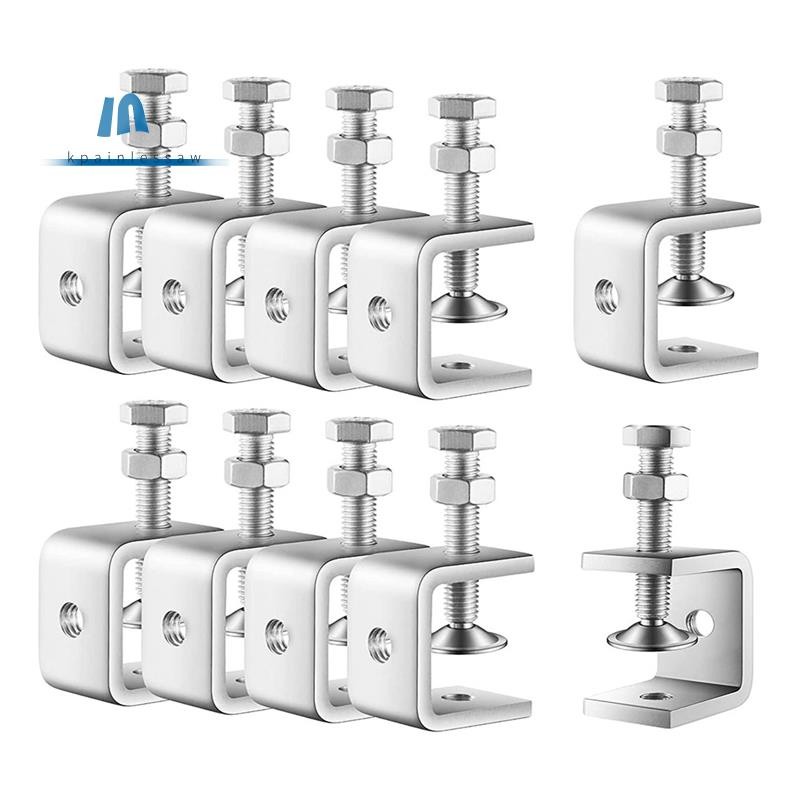 C Clamp Mini Clamp 1 Inch Heavy Duty Metal U Clamps with Stable Wide ...