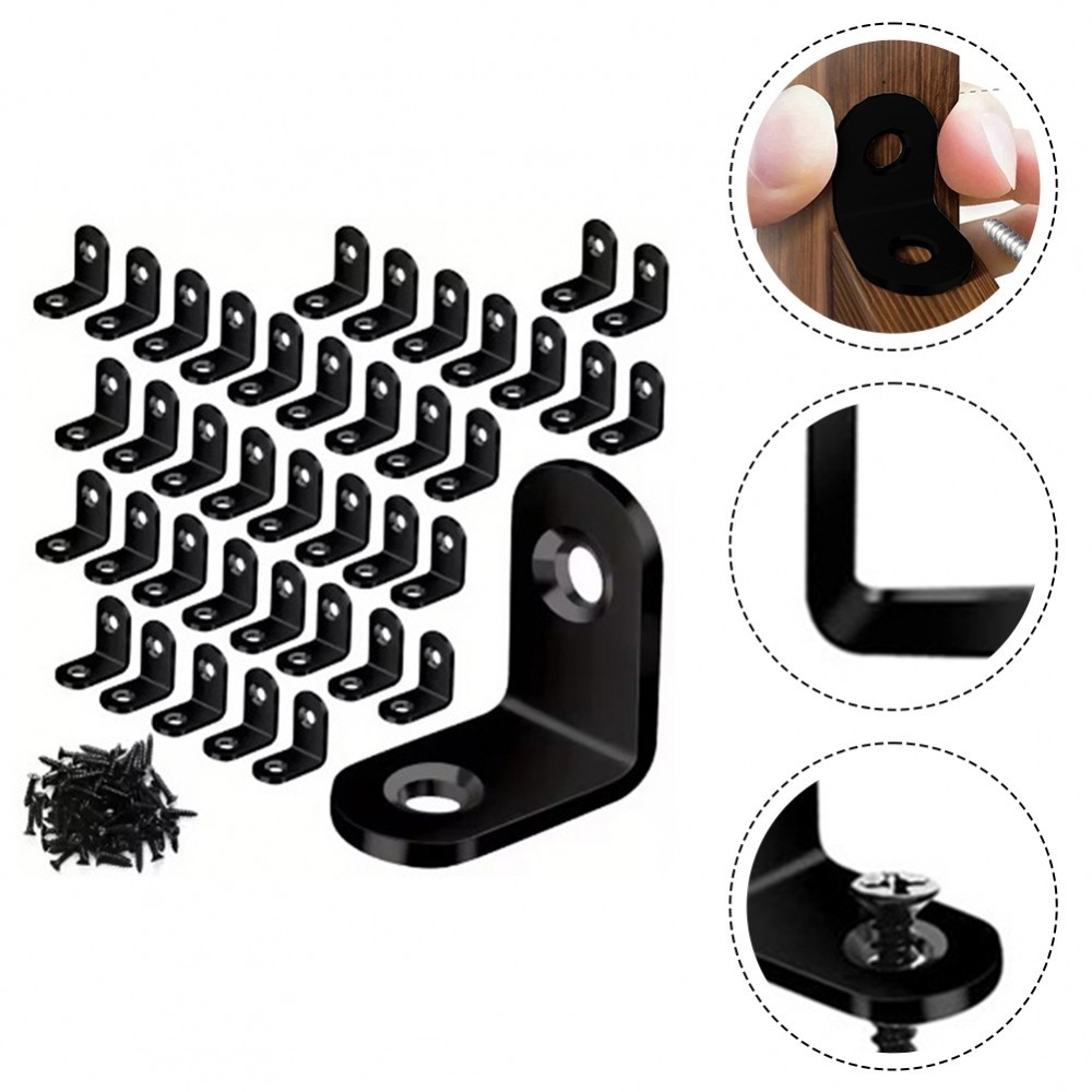 Stainless Steel Small L Brackets Complete Set with 80 Installation ...