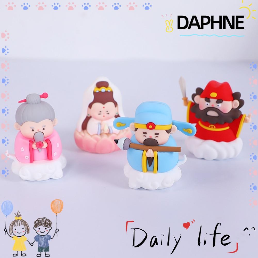 DAPHNE-HOME God of Fortune Figurine, Cartoon Good Fortune God of ...