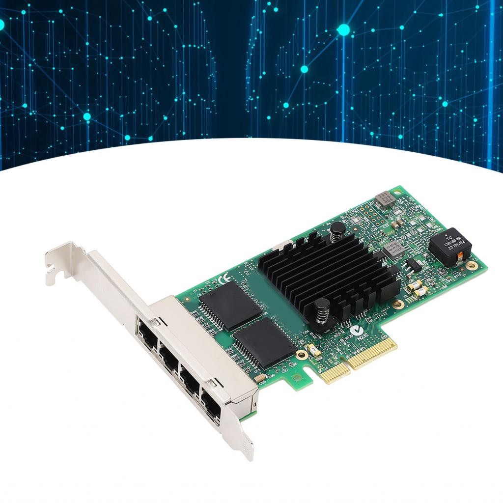 Newlanrode PCIe Network Adapter Ethernet Card 4 Port Anti Interface ...