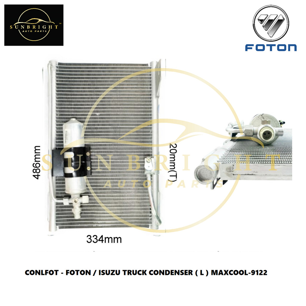 FOTON / ISUZU TRUCK CONDENSER ( L ) MAXCOOL-9122 | Shopee Malaysia