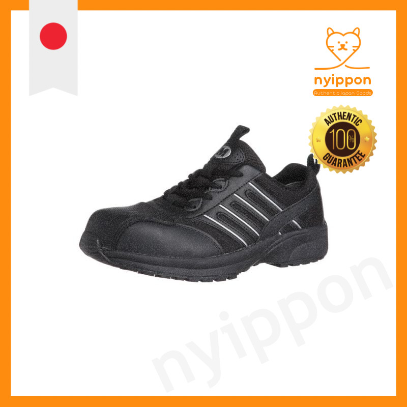 Midori Safety Work Plus Super Light Safety Sneakers JSAA Certified Lightweight SL601 CAP Black ...