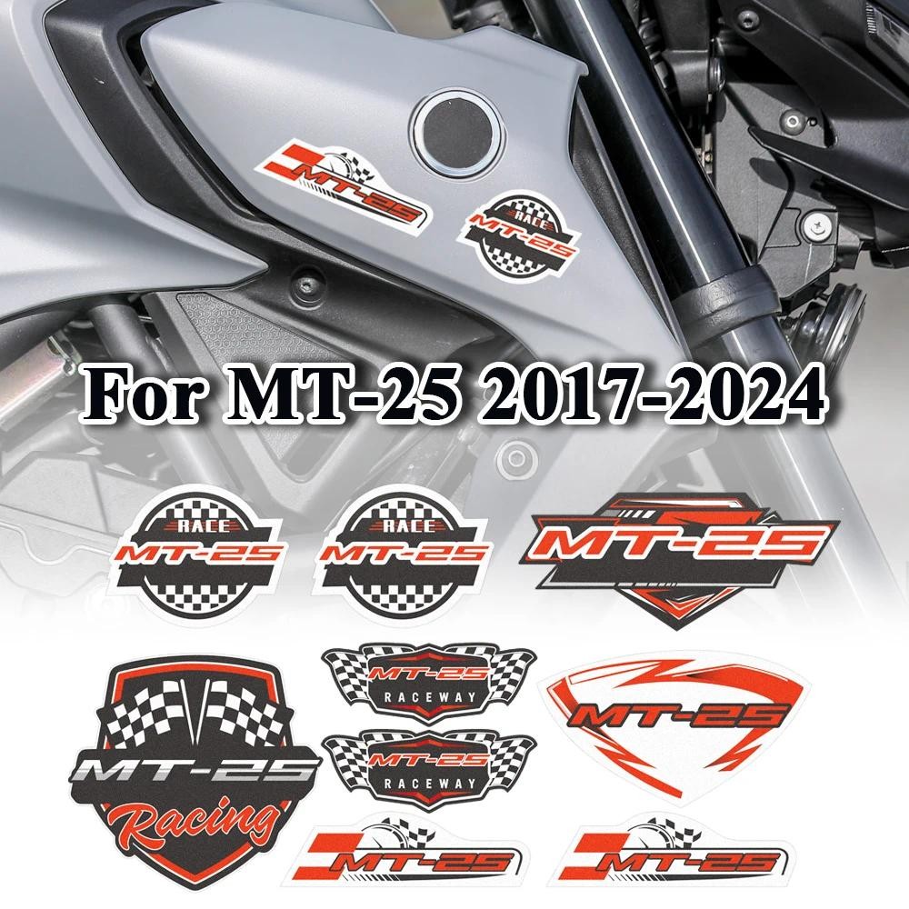 Red/Blue Motorcycle Stickers Accessories For Yamaha MT-25 MT25 MT 25 ...