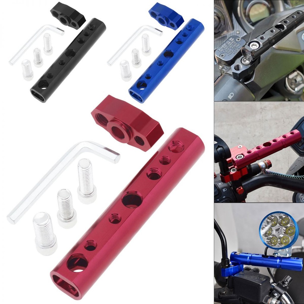Aluminum Alloy Motorcycle Mirror Extension Bracket Rotate Rod ...