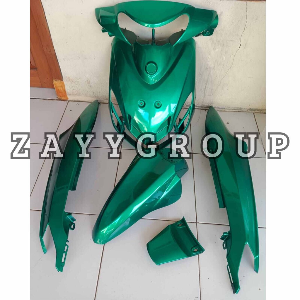HIJAU New Full Body Smooth Yamaha Mio New Smile Silver//Candy Green ...