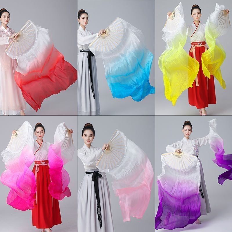 Dance Fan Long Floating Fan Western Compartment Find He Ink Orchid ...