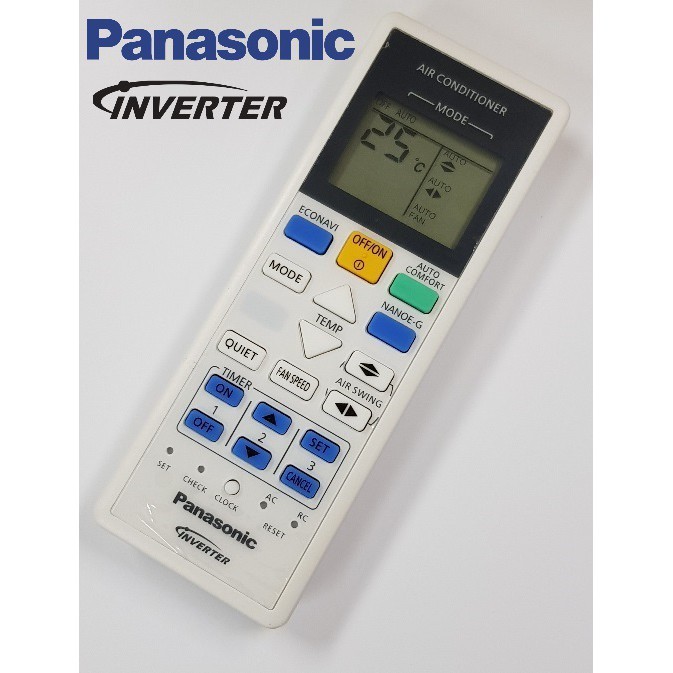 New Panasonic Air Conditioner Remote Control ECONAVI inverter Air Cond ...