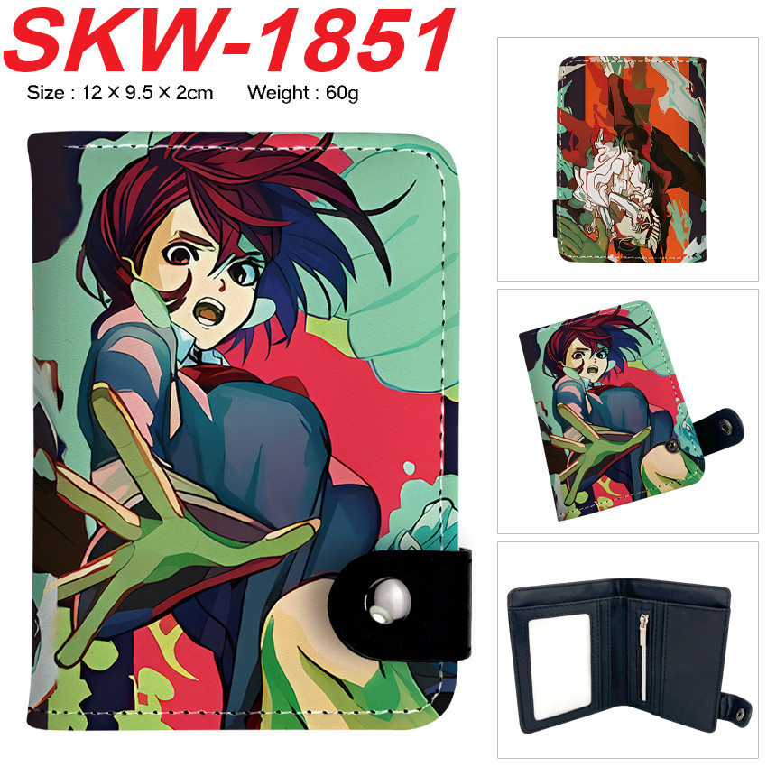 DANDADAN 3D Animation Pattern Vertical Button Wallet Male and Female ...