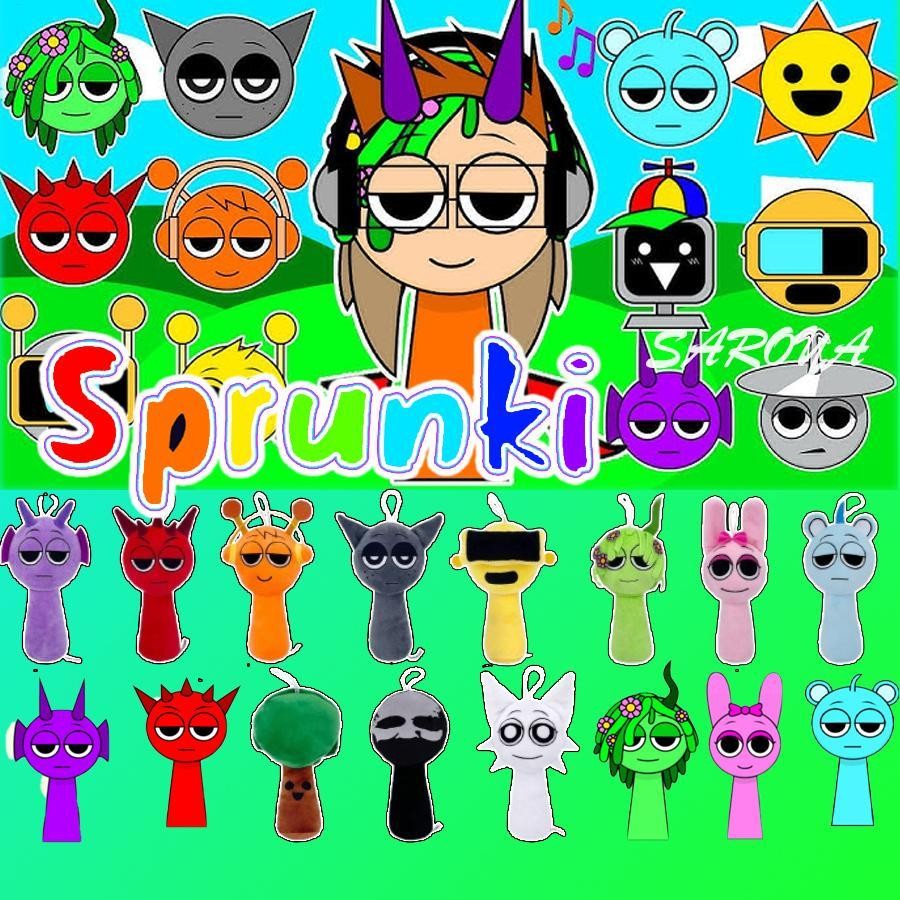 Sprunki Incredibox Plush Toy Sprunki Plushie Doll Sprunki Oren Brud ...
