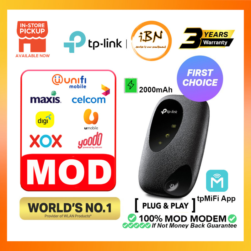 TP-Link UNLIMITEDMod Modem M7000 - 4G LTE Portable Mobile Wi-Fi Modem ...