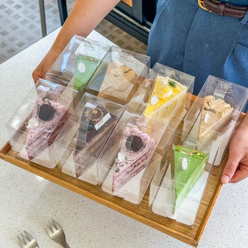 Dessert Packaging Box Selection Cake Box Cut Piece Packaging Box 13cm ...